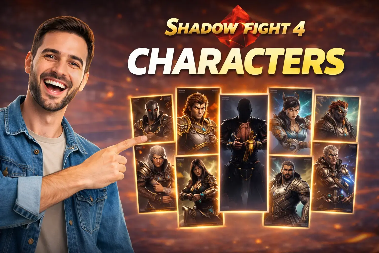 Shadow Fight 4 Characters List - Abilities, Styles & Roles